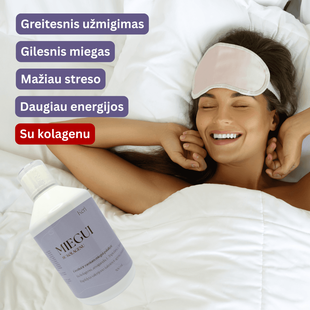 Keri.lt - Speciali formulė kokybiškam miegui su kolagenu 10 000 mg